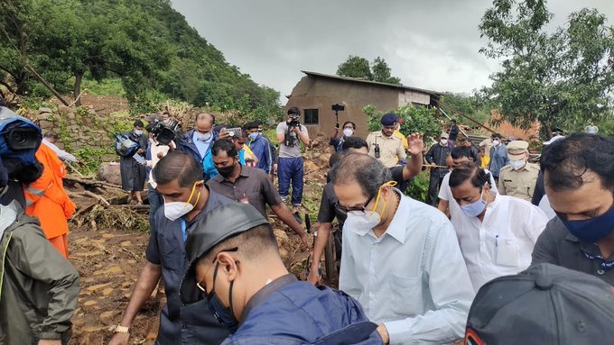 Jitendra Awhad : MHADA will rebuild houses in Taliye Village- Mahad ...