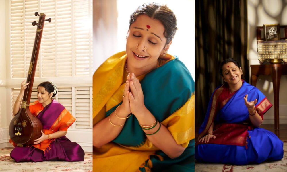 Vidya Balan recreates MS Subbulakshmi’s iconic style in a photo tribute ...